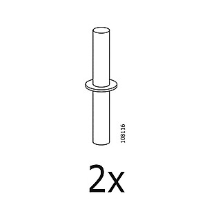 Connection for IKEA Sofa Furniture (2 Packs) Part # 108116 Hardware Fitting
