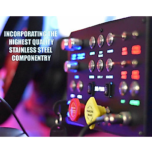 SIM-PANEL Classic ATS/ETS2 Button Box for American Truck Simulator (ATS/ETS2 Button Box w/Communications and VESA Compatibility)