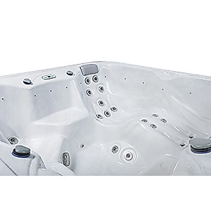 Bueno Spa New York 6 - Person 49 - Jet Hot Tub, Sterling Silver, Gray