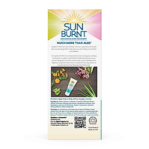 EMCW9 Ultra Hydrating Aloe Vera Gel by Sunburnt 6 Ounce,Clear,SUNB21006