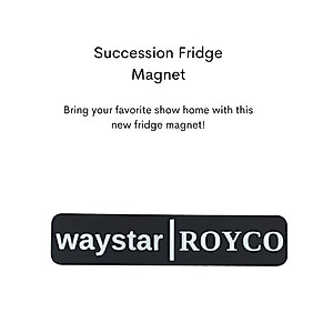 Succession Waystar Royco Fridge Magnet - Perfect for Fans of The TV Show Succession - Decorative Succession Fridge Magnet for Home or Office Decor - Made in The USA