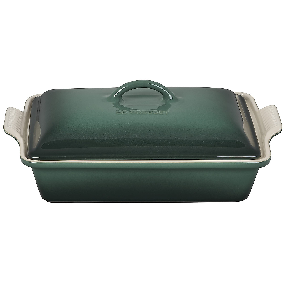 Le Creuset Stoneware Heritage Covered Rectangular Casserole, 4 qt. (12" x 9"), Artichaut