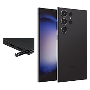 SAMSUNG Galaxy S23 Ultra 5G (SM-S918B/DS) Dual SIM 512GB/ 12GB RAM, GSM Unlocked International Version - Phantom Black + (w/Wireless Bluetooth Headset for Calling)