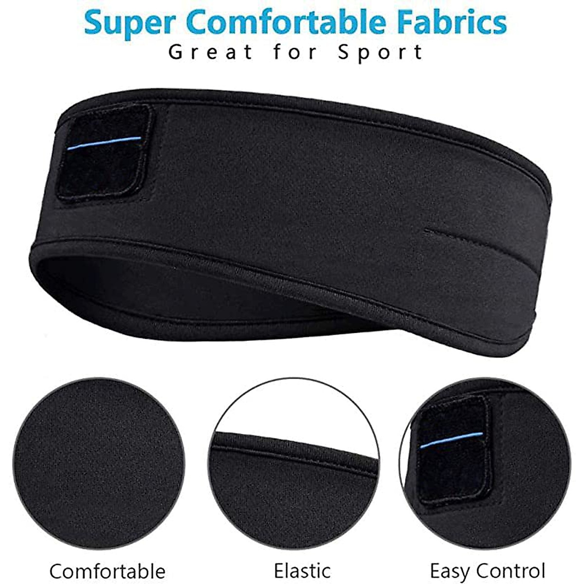 Sleep Headphones Wireless Music Sleeping Headbands Sports Headsets with Comfortable Earbuds for Side Sleepers Workout Jogging Yoga Insomnia Travel