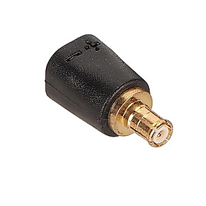 Headphone Cable Connector, to 0.78mm Adapter Portable Impact Resistant Male to Female Lightweight for CKR90 for LS400 for CKS1100 for LS200 (Black)