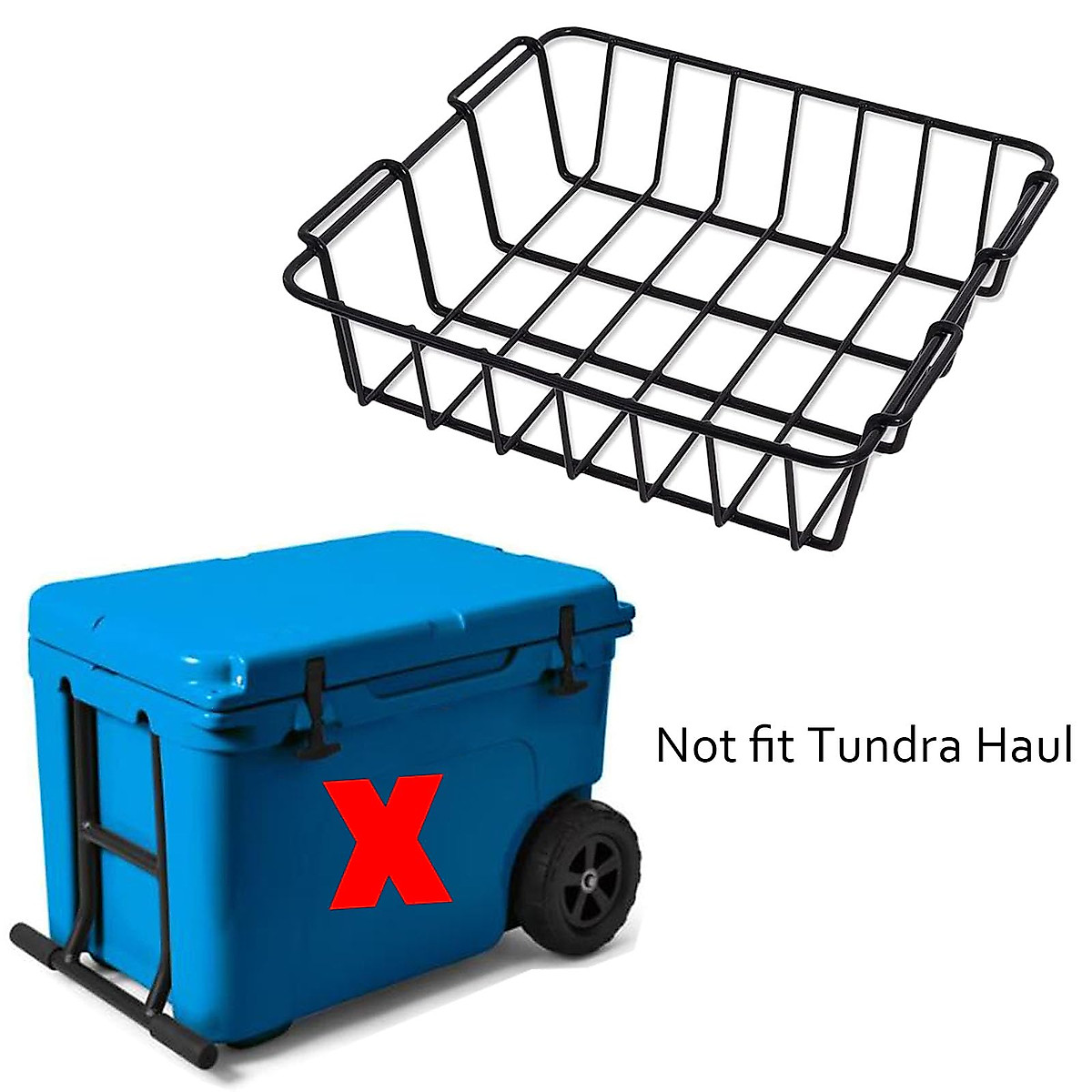 50qt Cooler Basket Compatible with YETII Tundra, Inside Dry-Goods Basket for Igloo 50Qt, Bison Cooler 50QT, Ozark Trail