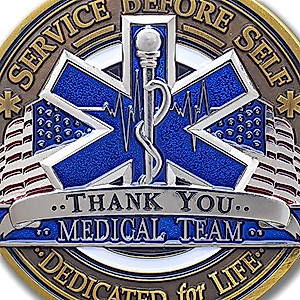Armor Coin Medical Services EMT EMS Appreciation Key Chain