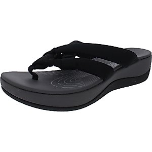 Clarks Women's Arla Kaylie Flip-Flop, Black, 5