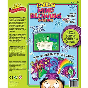 Scientific Explorer My First Mind Blowing Science Experiment Kit, 11 Mind Blowing Science Activities and Experiments (Ages 6+)