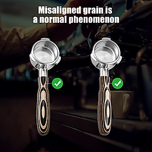 IKAPE Coffee Products, 51mm Bottomless Naked Portafilter Compatible with 51mm Delonghi EC0680, EC0685, SMEG & EUPA Coffee Machines (Included 14g Capacity Filter Basket)