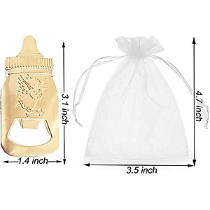 Amajoy 30 Pack Poppin Baby Bottle Shaped Bottle Opener Baby Shower Favors for Guests 1st Birthday Gifts for Guest Wedding Favor Party Favor Baby Shower Prizes