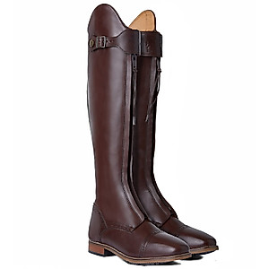 HORZE B Vertigo Canopus Front Zip Tall Boots - Dark Brown - 9.5