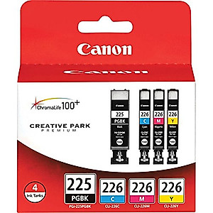 Canon PGI 225 / CLI 226 5-Pack Genuine OEM Ink Cartridges Full Set CYMK,BK
