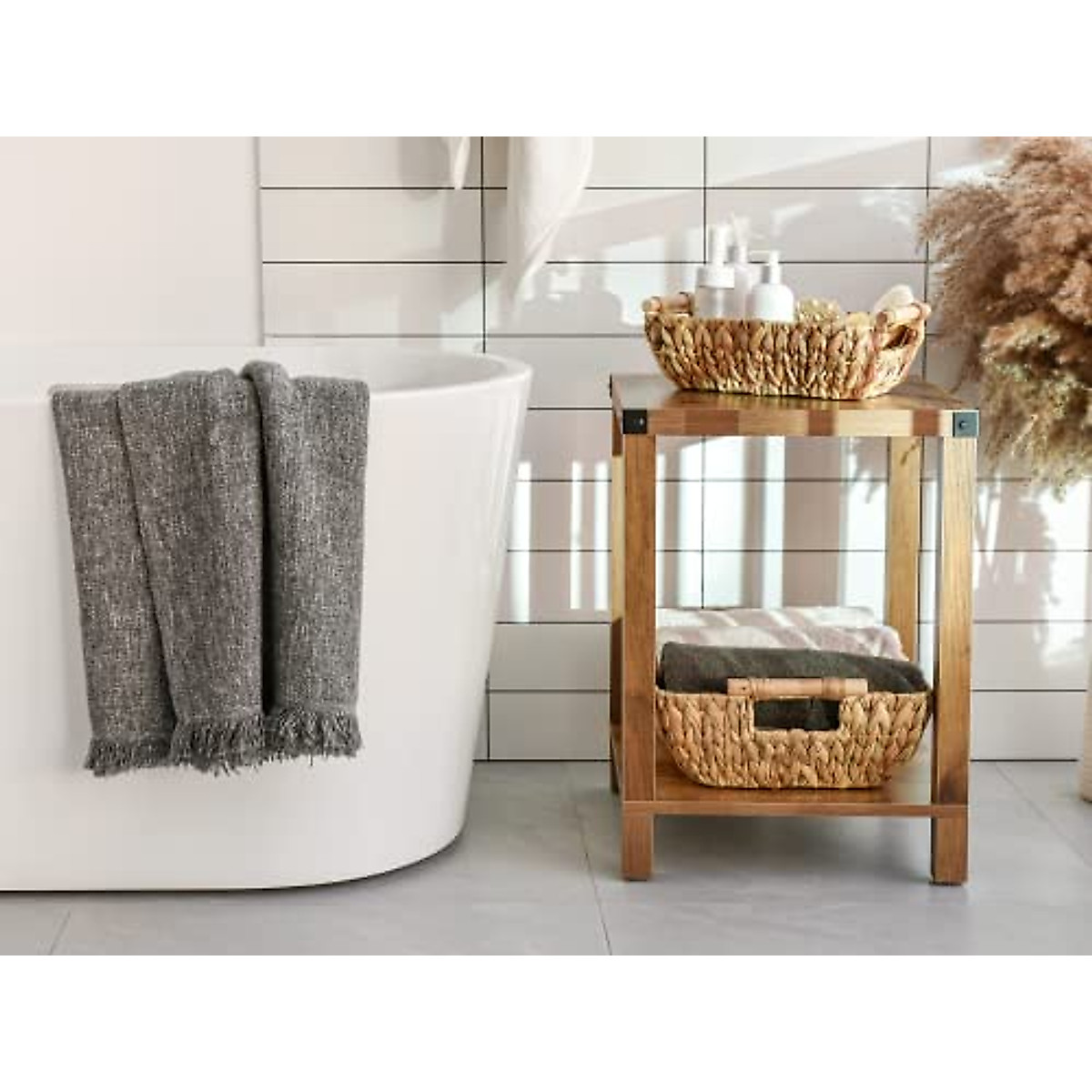 StorageWorks Hand-Woven Storage Baskets Set