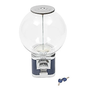 BANLICALI Vending Machine, Modern Freestanding Mini Candy Vending Machine with Keys, Big Bubble Gumball Bank for 1.26" Ball, Gumball Dispenser Machine for Business Coin Capacity 800-1000 (Dark Blue)