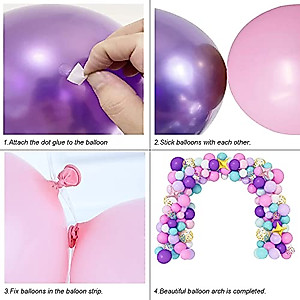 Unicorn Birthday Party Decorations Girls - 110PCS Unicorn Party Supplies, Balloon Arch Garland Kit with Unicorn Rainbow Birthday Backdrop, Unicorn Tablecloth, Birthday Balloons, Confetti Balloons