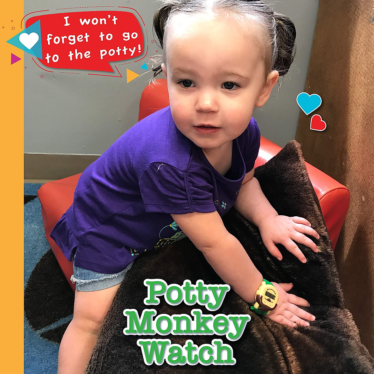 Potty Monkey Watch | Potty Training Reminder Watch with Colorful Fun Reward Chart and Stickers
