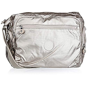 Kipling Women's Gabbie Crossbody, Lightweight Everyday Purse, Casual Shoulder Bag, Metallic Glow