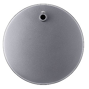 PHIVE Heavy Desk Lamp Base for CL-1/LK-1/LK-2 Architect Swing Arm LED Desk Lamp, 7.8" Round (Silver)