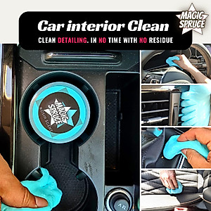 FINOCLAY Car Cleaning Gel Kit for Interior, Non-Water Car Detailing Putty, Scented Car Dashboard Cleaner, Car Cleaning Products, Upholstery Dust Remover, Vent, Reusable PC Laptop, Keyboard Cleaner