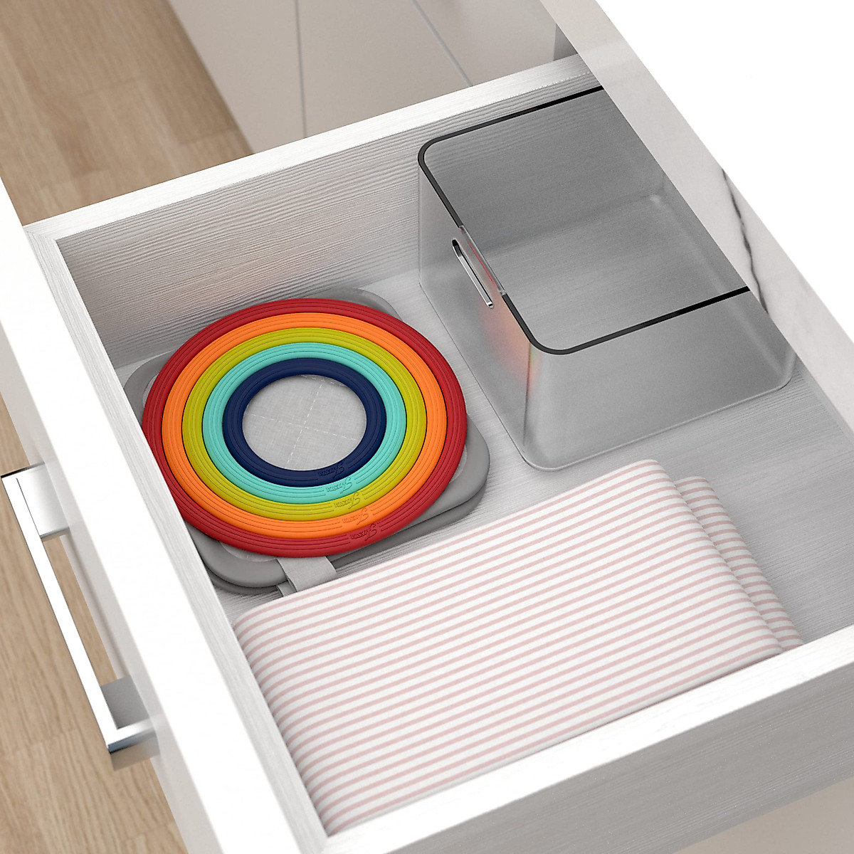 Fiesta Multicolor 5 Piece Trivet Set