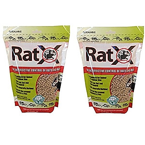 (2 Pack) RatX All-Natural Non-Toxic Rat and Mouse Killer Pellets, 3-Pound Bags