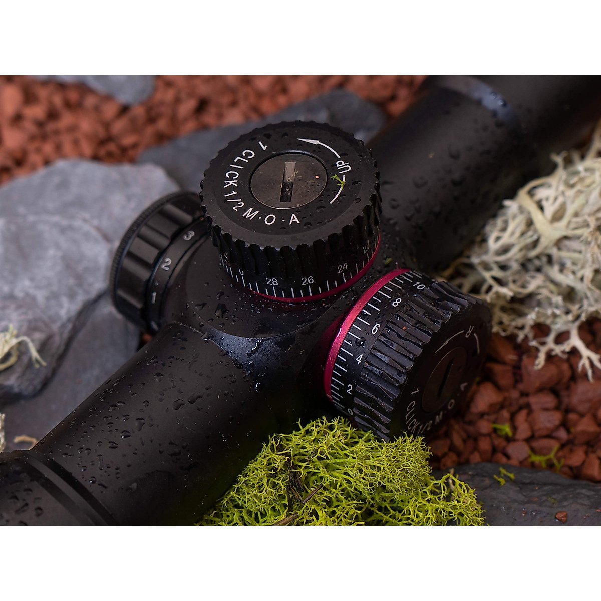 Monstrum G2 1-4x24 First Focal Plane FFP Rifle Scope | ZR305 H-Series Offset Scope Mount | Bundle