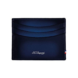 S.T. Dupont Atelier Credit card holder, Leather, Midnight Blue, 6 Cards, 190412