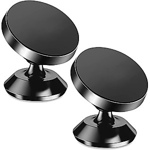 QODOLSI 2 PCS Car Phone Holder, Universal Dashboard Car Mount, Portable Adjustable Cell Phone Mount for Car, Suitable for All Smartphones (Black), QOCTZJ701BL-2PS