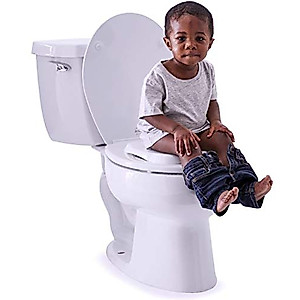 Kolcraft My Mini Potty Training Toilet, Training Potty for Toddlers, 2-in-1 Potty Seat for Boys and Girls - White