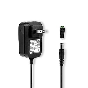 12V 2.5A 30W Power Supply Adapter ETL AC to DC (Input 100-240V, Output 12 Volt 2.5amp), 10 Foot Cord 5.5x2.1mm DC Plug, Wall Wart Transformer for DC12V CCTV Camera LED Strip Light (30 Watt)