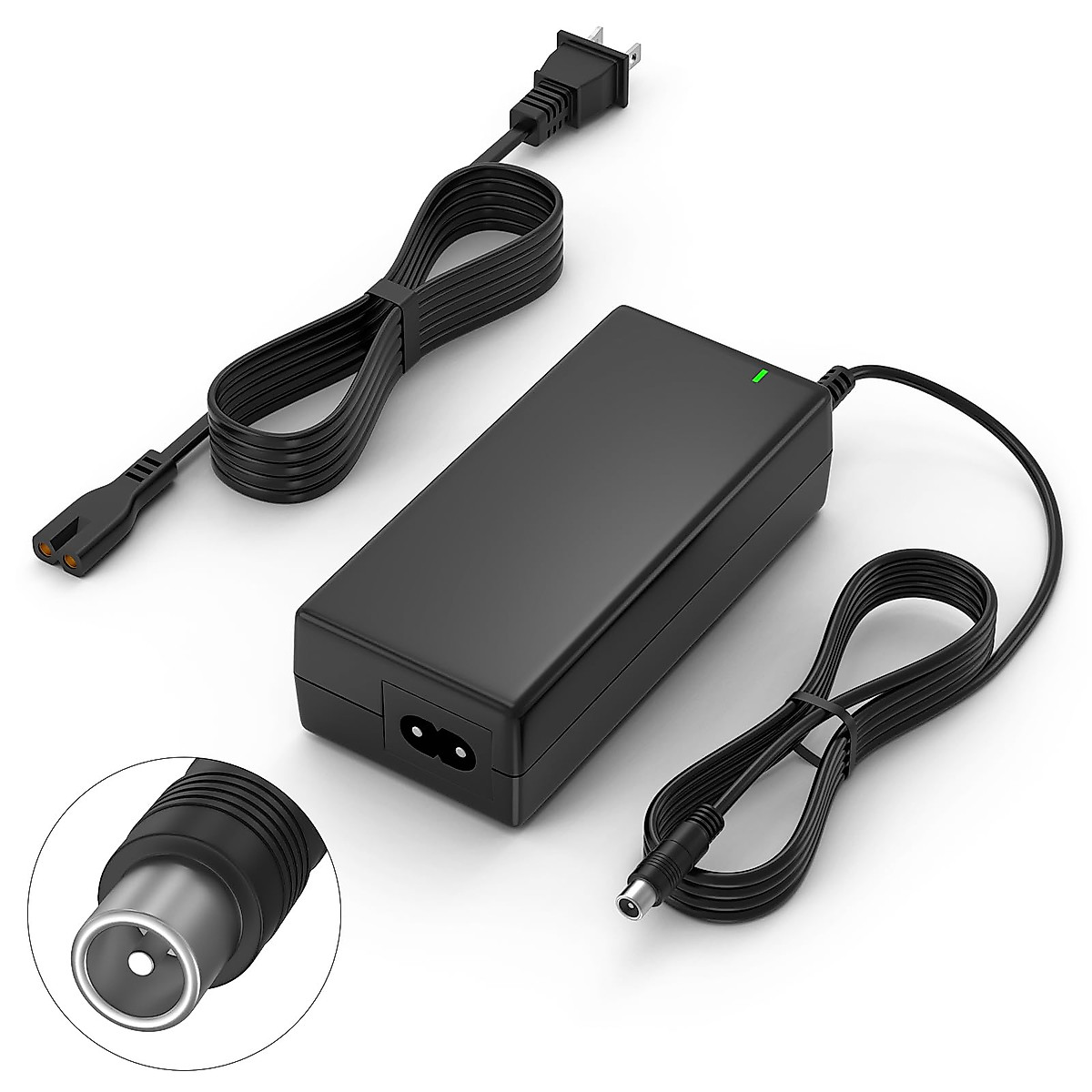 42V 2A Ninebot Electric Scooter Charger (Round RCA Connector Charger) for Bird Scooter, Lime, Lime-S, Spin, Skip, Xiaomi M365, Segway ES1 ES2 ES4 Electric Scooter for 36V Li-ion Battery