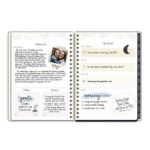 Southworth 2021 Yearly Planner (January, 2021-December, 2021), Monthly and Yearly Planner, 7”x9.25”, Weathered Gold Weave, Premium 28lb/105gsm Paper, Twin Wire, 82 Sheets/164 Pages (91906)