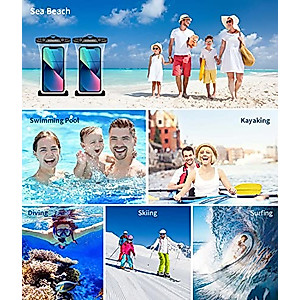 KOSENEC Universal Waterproof Pouch, IPX8 Waterproof Phone Case/Holder Underwater Cellphone Dry Bag for Beach Travel Kayaking Swimming, Compatible for iPhone 13 12 11 XS X 8 Series, Galaxy Up to 7.2"