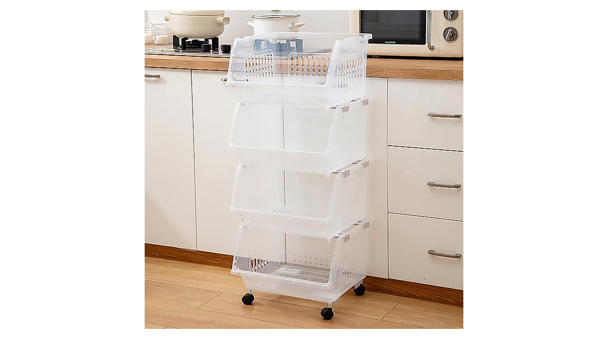 Skywin Stackable Storage Bins - Organize with Ease