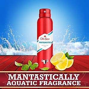 Old Spice Whitewater Deodorant Body Spray For Men, 150 ml, 6 Packs