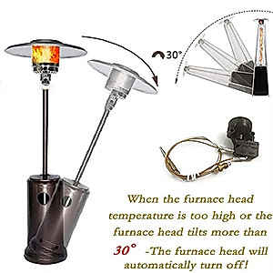 Firdnyohs Patio Gas Heater Dump Switch - Gas Patio Heater Repair Replacement Parts Thermocoupler & Dump Switch Control Safety Kit for Patio Propane Gas Heaters, Garden Outdoor Heaters
