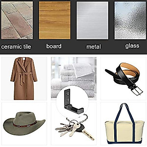 NACTECH 5Pcs Folding Hooks Wall Door Clothes Coat Hat Bags Hangers Aluminum Alloy Kitchen Bathroom Towel Hooks Foldable Single Hook