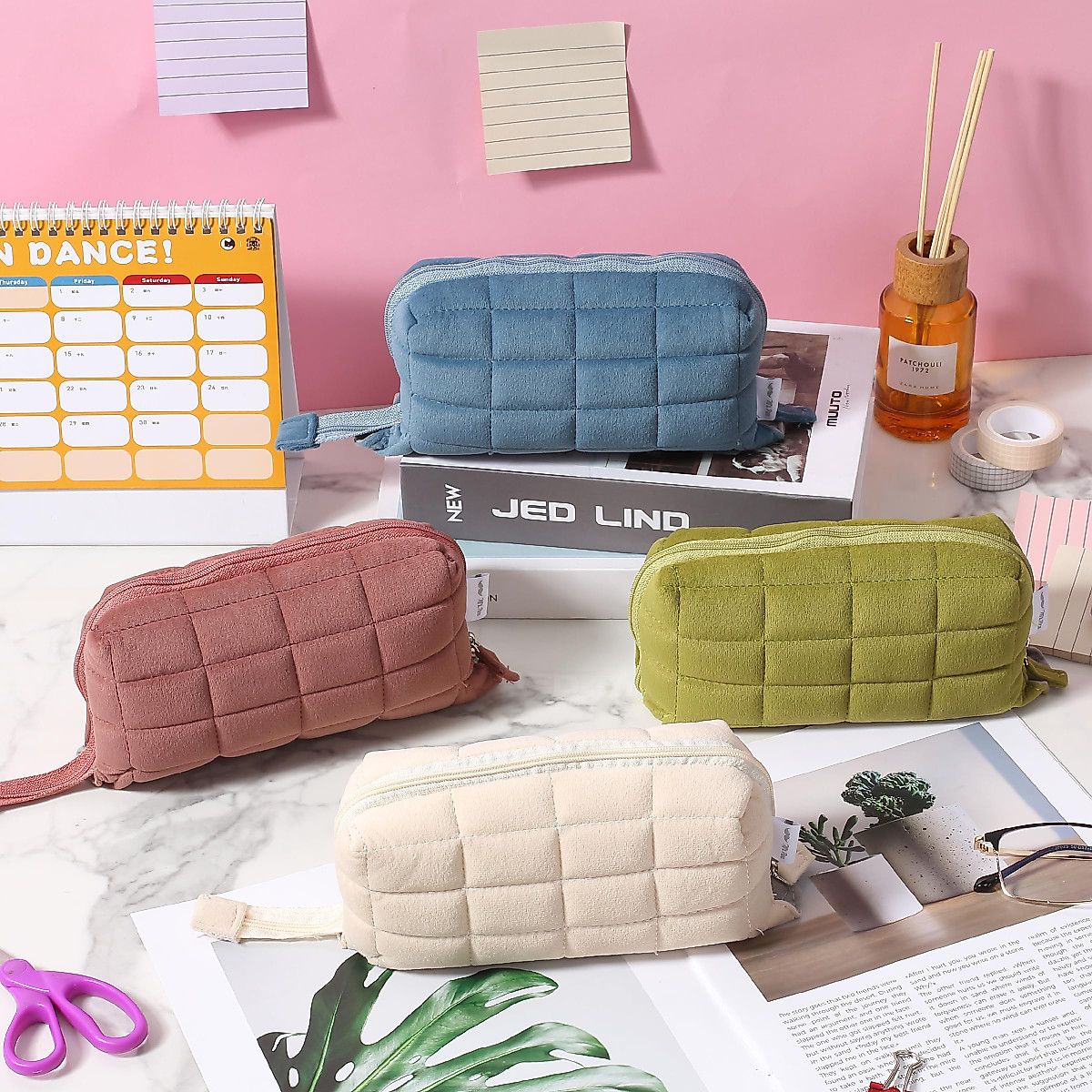 Pencil Pouch, Large Capacity Pillow Pencil Case,Pencil Bag, Pen Case, Pen Pouch, Pen Bag, Pencil Pouches, Pencil Bags, School Pencil Case, College Pencil Case, Makeup Pouch