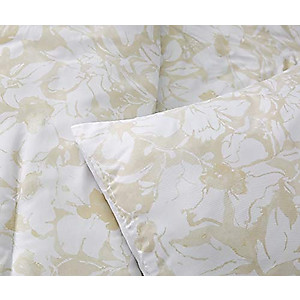 Tahari Home - Full Comforter Set, 3-Piece Bedding with Matching Shams, Stylish Room Decor (Rhianna Taupe, Full/Queen)