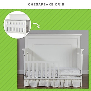 CC KITS Toddler Bed Safety Guard Rail for Kingsley & Centennial Cribs (White)