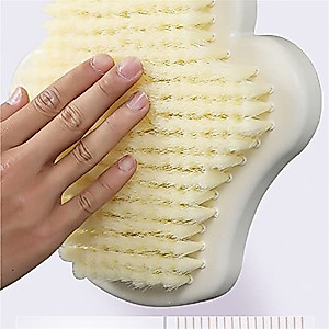 INGVY Dry Brushing Body Brush Rubbing Bath Brush Soft Hair Lazy Person Rubbing Back Bath Brush Back Massage Bathroom Sucker Rubbing Back Wall Rubbing Artifact