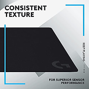 Logitech G840 Extra Large Gaming Mouse Pad, Optimized for Gaming Sensors, Moderate Surface Friction, Non-Slip Mouse Mat, Mac and PC Gaming Accessories, 900 x 400 x 3 mm