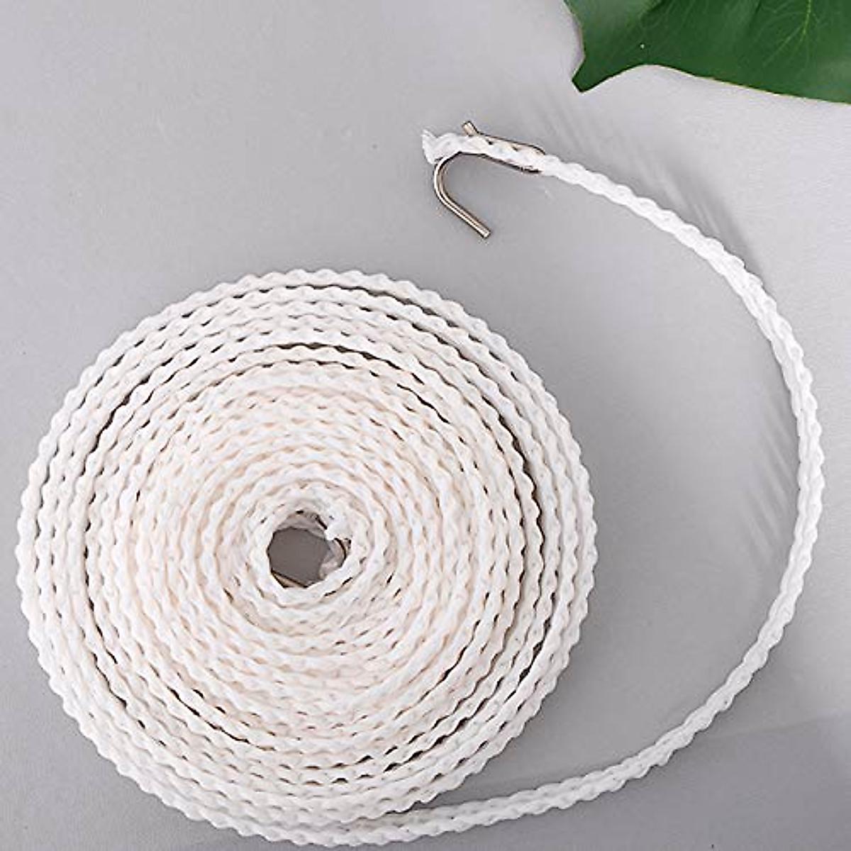 Foshine 2 Pack Clotheslines 1.64ft Length Camping Clothesline Clothes White Purple Drying Rope Portable Windproof Travel 5m Clothesline for Indoor Outdoor Laundry Perfect Windproof Clothes Line