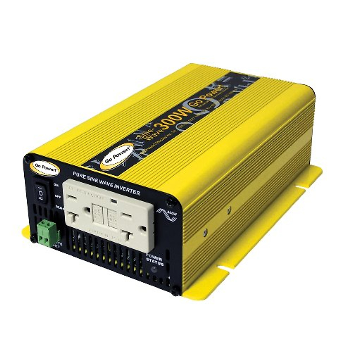Go Power! GP-SW300-12 300-Watt Pure Sine Wave Inverter , Yellow