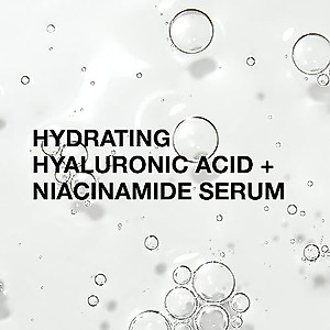 FACEGYM Hyaluronic Acid & Niacinamide Serum for Glowing Skin, FACE GYM Hydro-Bound Daily Serum 1 Fl Oz, Hydrating Skincare Serum for Bouncier, Firmer & Glowing skin, Chemical-Free Face Serum (30 ML)