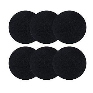 6 Pack Charcoal Filters for Kitchen Compost Bins - Thickening Compost Bin Filters Activated Carbon Filters for Kitchen Compost Bin Filters Replacement, 0.4" Thickness