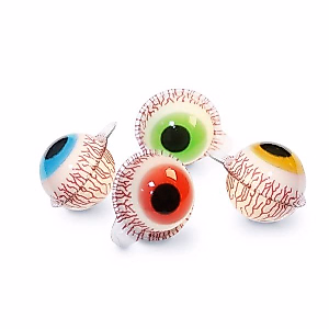 Pop Eye Gummi 18.8g(0.66 oz) x 12 Bags in Box - Soft Fruit Gummy Glotzer Candy with Sour Centre