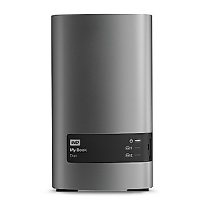 WD 4TB My Book Duo Desktop RAID External Hard Drive - USB 3.0 - WDBLWE0040JCH-NESN,Charcoal Gray