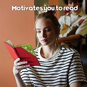 Personalized Hand Embroidered Corner Bookmark for Book Lovers, Unique Letters & Cute Flower Embroidery Corner Bookmark Book Marker Clip Meaningful Gift for Reader Friend Student (Winter-S)